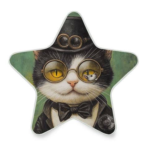 Wobogo Handsome Milk Cow Cat Led Star Night Light 02 Watt Wall Plug Dusk To Dawn Auto Switch