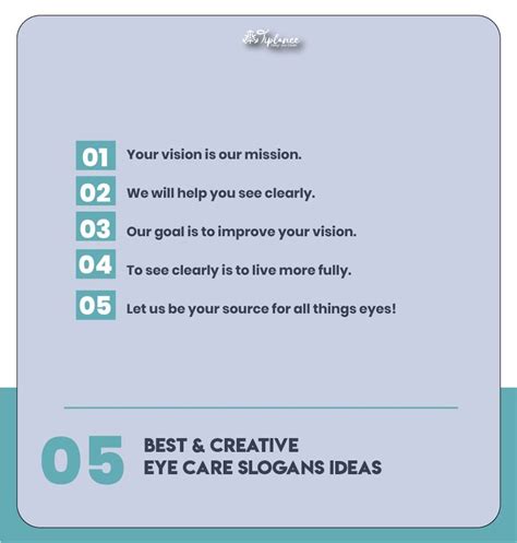 125 Eye Care Slogans Example And Sample Tiplance
