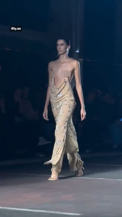 ‘nipple Dress Moment At Paris Fashion Week Divides The Courier Mail