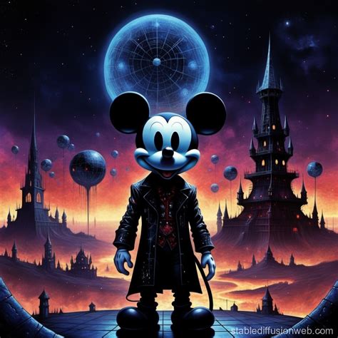 Hellraiser Hell Demon Dark Mickey Mouse Demon Galaxie Universe Landscape Hellraiser City Krampus