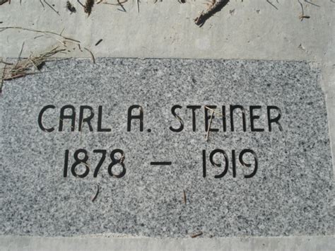 Carl Adolf Steiner 1878 1919 Memorial Find A Grave