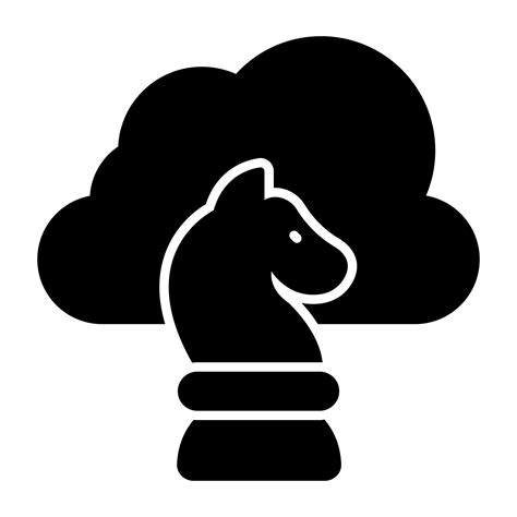 A Solid Design Icon Of Cloud Strategy 19589972 Vector Art At Vecteezy