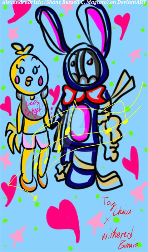 Toy Chica X Withered Bonnie By Alexandrabrizia On Deviantart