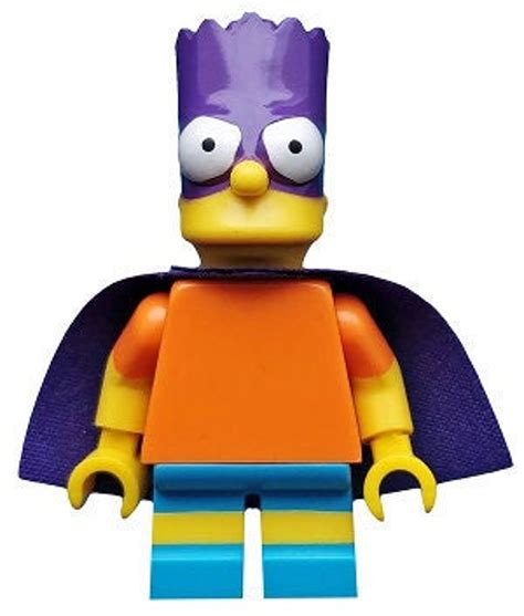 Lego Minifigure Bart Simpson As Bartman The Simpsons Etsy
