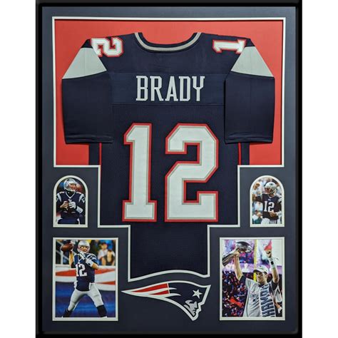 Tom Brady Custom Framed Jersey Display Pristine Auction