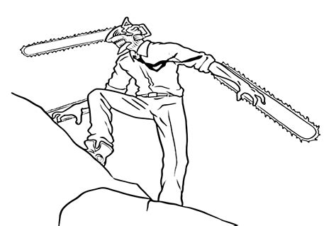 20 Denji Coloring Pages Free Printable Pdf And Online Coloring