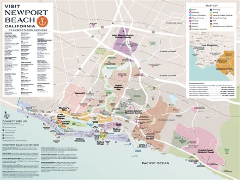 Map Of Newport Beach Ca Visit Newport Beach