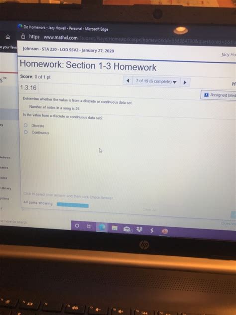 Solved Do Homework Jacy Howel Personal Microsoft Edge