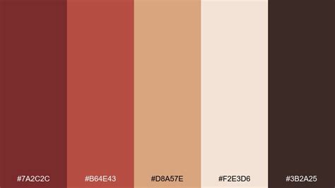 Tuscan Red Color Palette Combinations 21 Picks Hex
