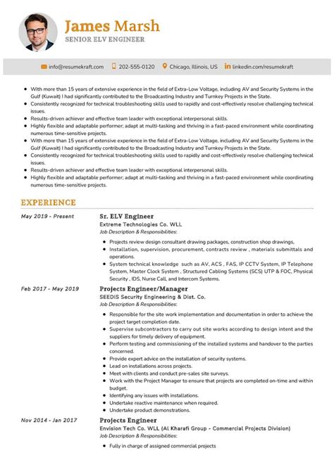 Engineering Resume Examples Page 12 Of 21 In 2025 Resumekraft