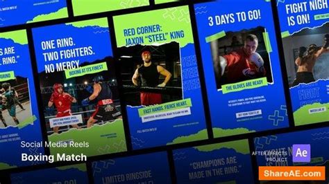 Videohive Reels Boxing Match After Effects Project Files Free After