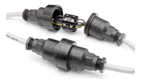 Px0777 4pole Ip68 Rating Sealed Inline Cable Joiner Rated At 10a Rs