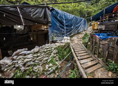 Illegal Gold Extraction In Indonesia Java Asia Stock Photo Alamy