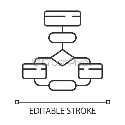 Flow Diagram App Icon Flowchart Process Visualization Problem Solving