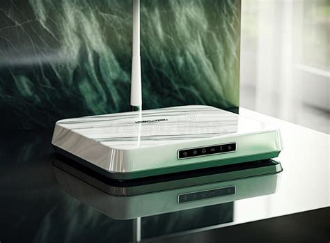 Modern Wi Fi Router On Table Indoors Space For Text Created With