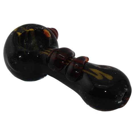 Eclipse Glass Hand Pipe Black Bobo