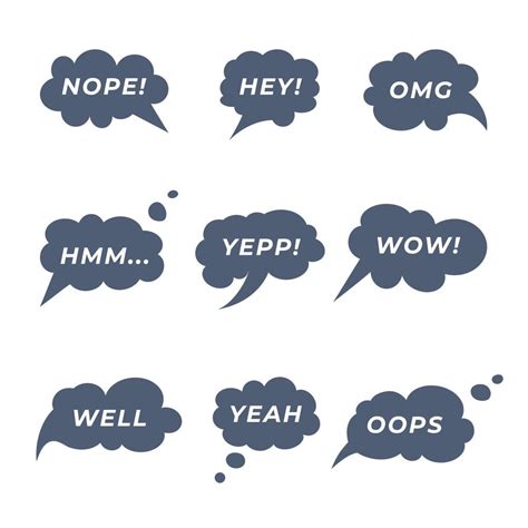 Set Of Speech Bubbles With Words 12900075 Vector Art At Vecteezy