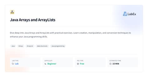 Java Arrays And Arraylists Tutorial From Basics To Advanced Labex