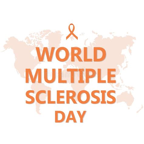 An Illustration For World Multiple Sclerosis Awareness Day Stock