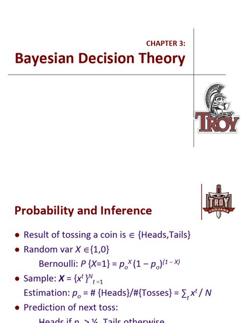Chapter 3 Bayesian Decision Theory Pdf Bayesian Inference Risk