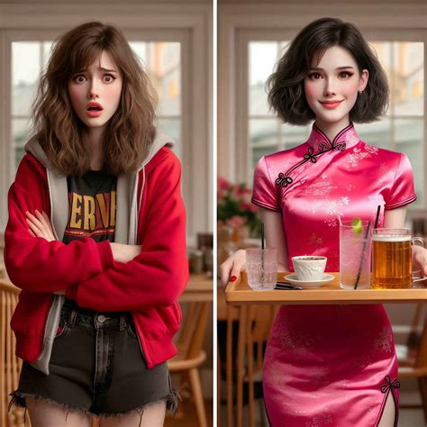 Melissa Hypnotized Into A Qipao Waitress By Legend293 On Deviantart