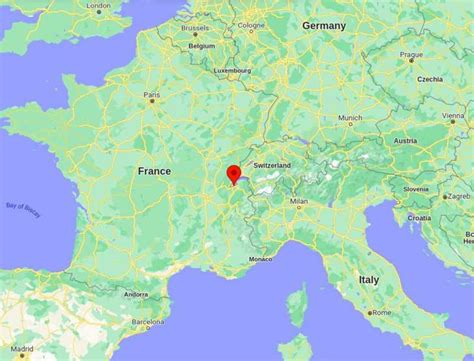 Geneva France Map Relief Map Of France