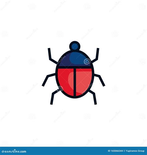 Cyber Security Bug Detailed Style Icon Stock Vector Illustration Of