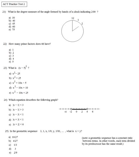 Act Test Prep Worksheets — Db