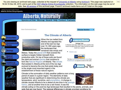 Alberta Online Encyclopedia The Climate Of Alberta Handout For 9th