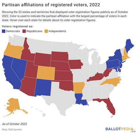 31 States Release The Partisan Affiliations Of Registered Voters 39
