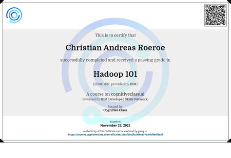 Ibm Bd0111en Certificate Cognitive Class