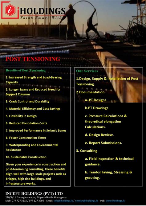 Nimesha Dilshan On Linkedin 🎉️🎊️now We Are Doing All The Pt Post Tensioning Related Work 📢📢