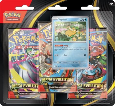 Pokémon Tcg Mega Evolution 3 Pack Blister Psyduck Pokemania