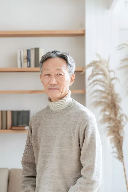 Middle Aged Male Model Premium Ai Generated Image