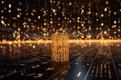 Premium Photo Quantum Computing Concept With Binary Code Particl