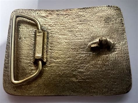 Timberjack Forest Donkey Belt Buckle Brass Tone Metal Very Sturdy Ebay