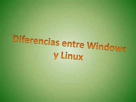 Linux Vs Windows Ppt