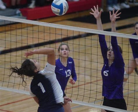 St Marys Ava Schultz J Ls Jayden Marlatt Grace Baragrey Headline All Ski Valley Volleyball