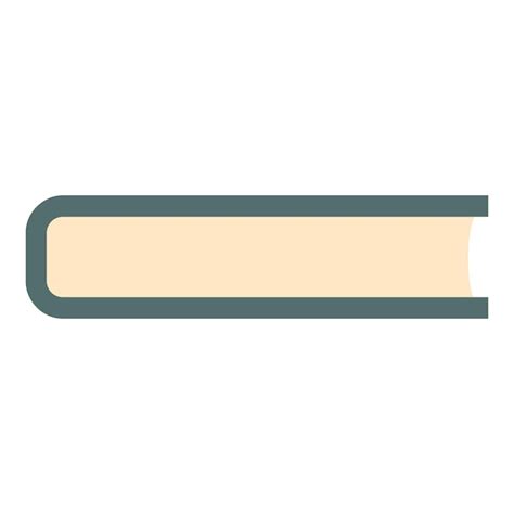 Premium Vector Side Of Book Icon Flat Illustration Of Side Of Book Vector Icon For Web Design