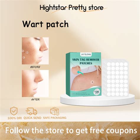 Skin Tags Patches 120pcs Wart Removal Patch Ketuat Tag Recede 祛疣贴