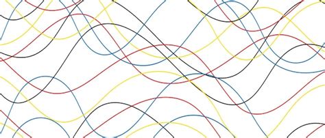 Premium Vector A Drawing Of A Multicolored Line