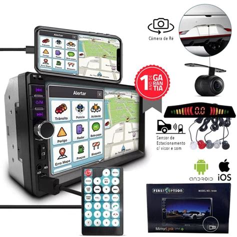 Central De Multimidia Com Sensor Camera De Re Black Friday Extra