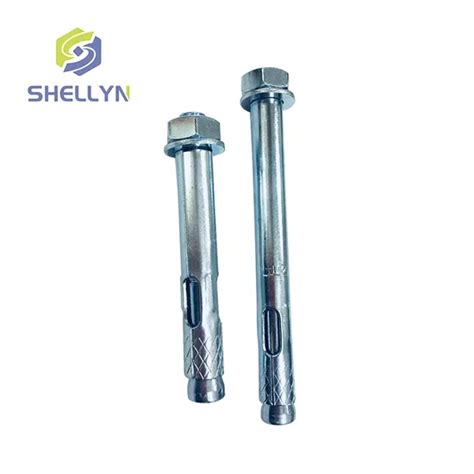 White Hex Nut Sleeve Anchor Shield Expansion Fastener For Concrete