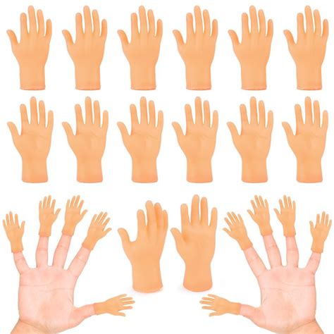 30 Pcs Tiny Finger Hands Mini Fingers Funny Hand Puppets Miniature