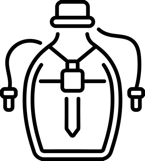 Linear Icon Depicting A Water Flask Bottle 62019182 Vector Art At Vecteezy