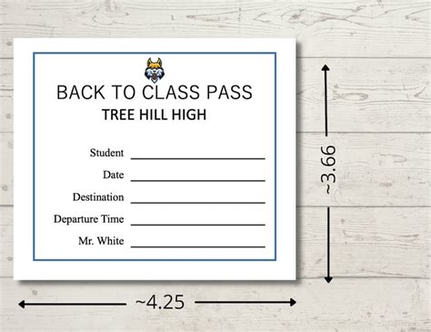 Customizable Back To Class Pass Counselor Ap Principal Nurse