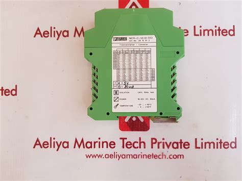 Phoenix Contact Mcr C Uiui Dci Isolating Amplifier Aeliya Marine Tech®