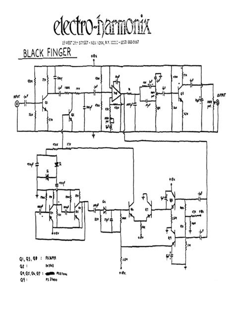 Electro Harmonix Black Finger Schematic Pdf