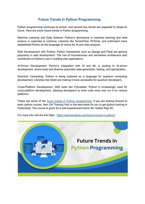 Ppt Future Trends In Python Programming Powerpoint Presentation Free