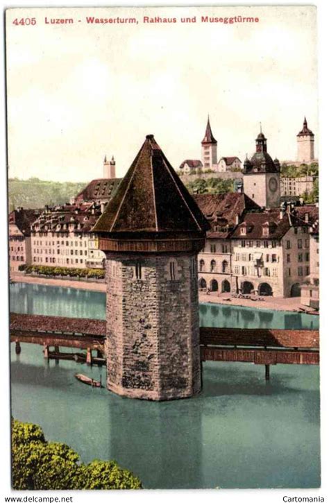 Lu Luzern Luzern Wasserturm Rathaus Und Museggtürme